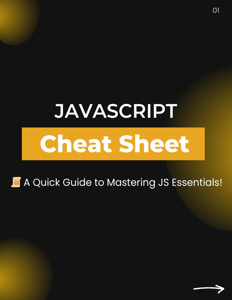 JavaScript Cheat Sheet: Master JS Essentials
