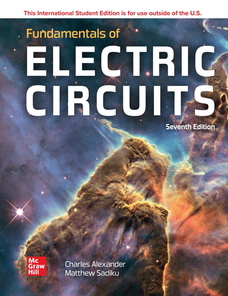 Fundamentals of Electric Circuits Textbook