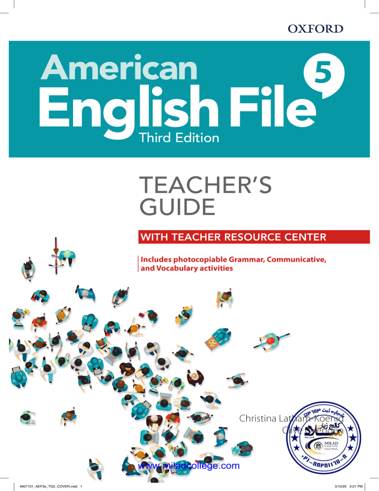 American English File 5 Teacher's Guide Third Edition Oxford