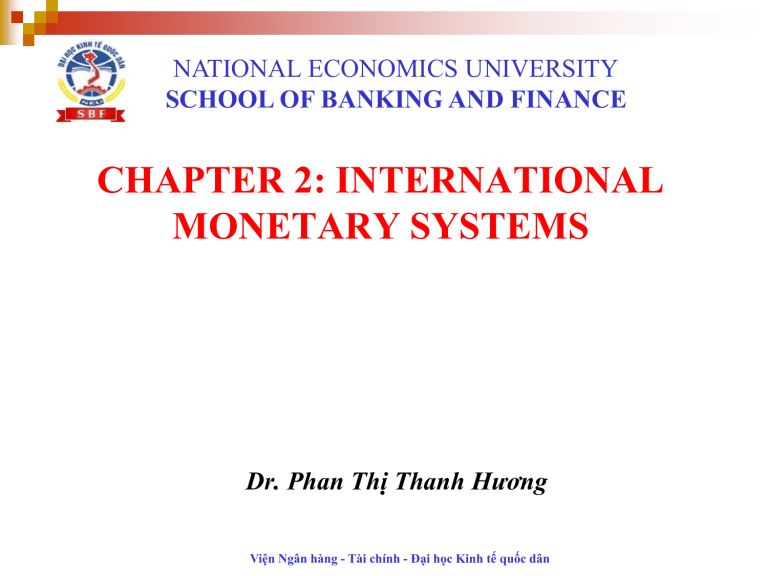 International Monetary System Textbook