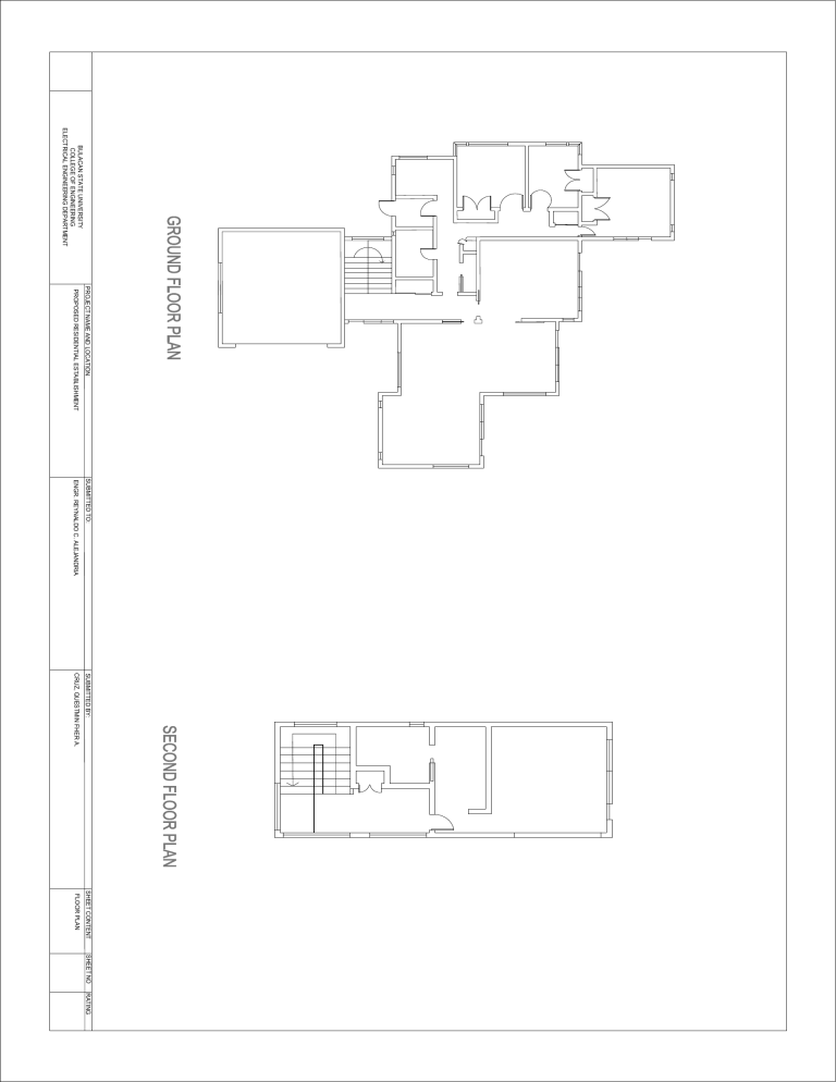 Proposed Residential Establishment Floor Plan