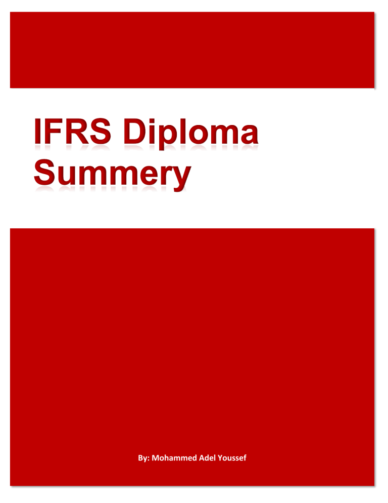 IFRS & IAS Accounting Standards Reference Guide