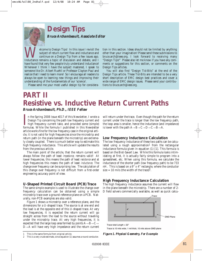 Resistive vs. Inductive Return Current Paths in PCB Design