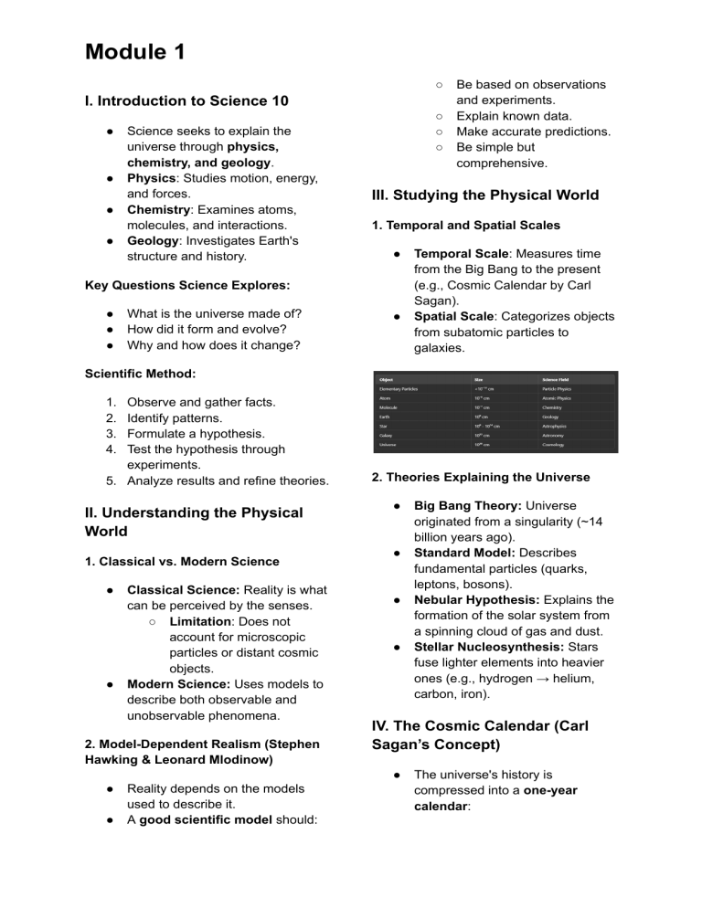 Science Textbook: Composition, Origin, and Evolution of the Physical World