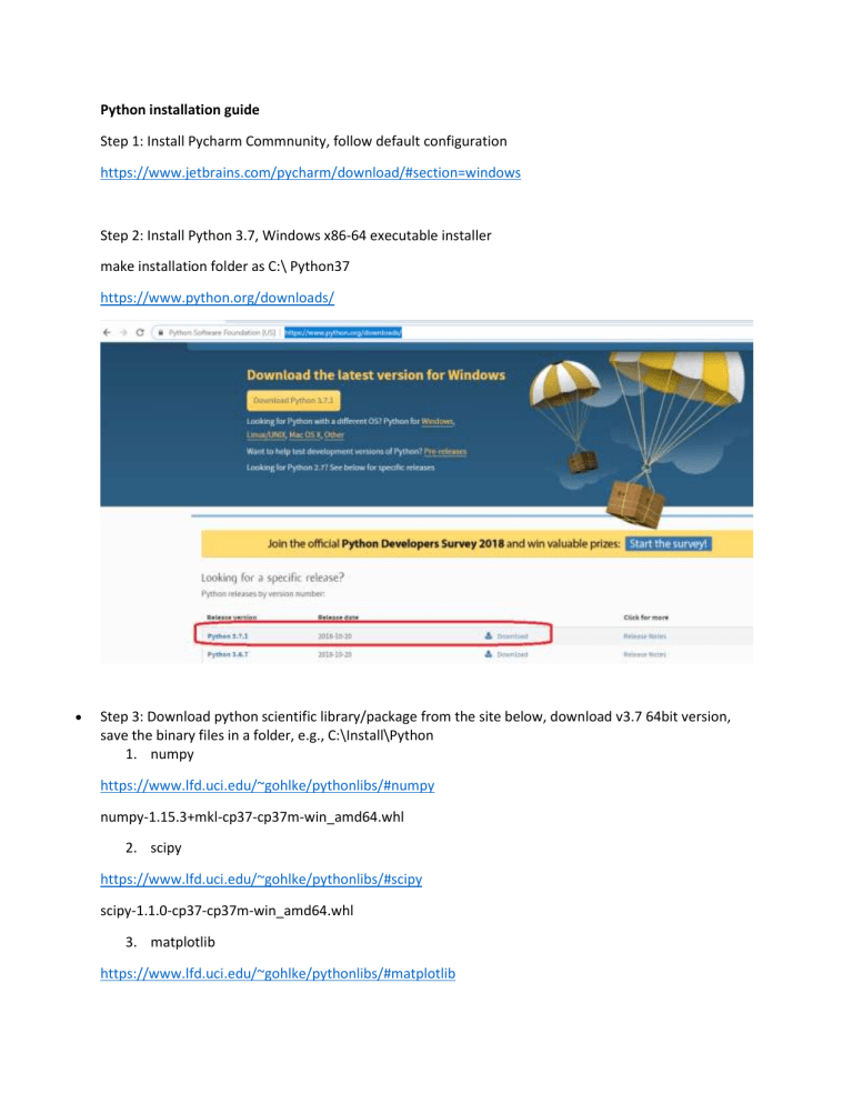 Python Installation Guide: Setup PyCharm & Python 3.7