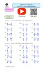 Algebraic Fractions Worksheet - Corbettmaths