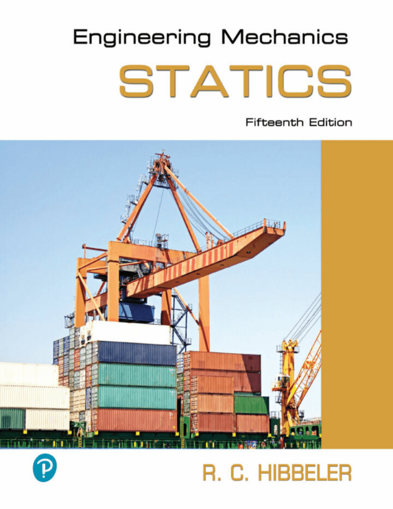 Engineering Mechanics Statics 15th Edition Textbook