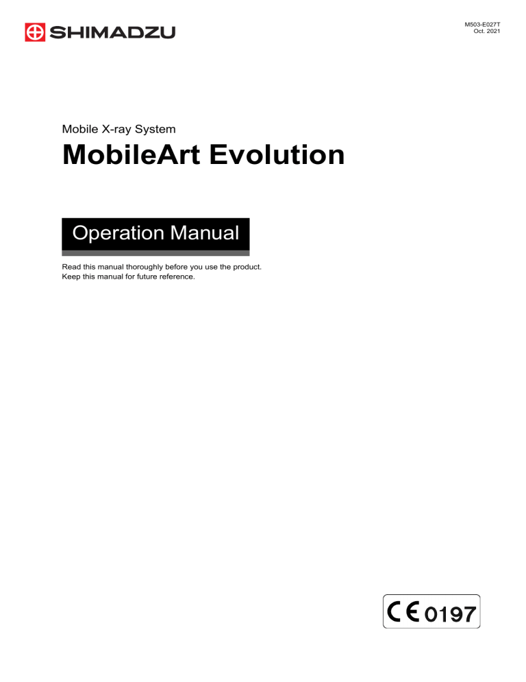 Shimadzu MobileArt Evolution Operation Manual