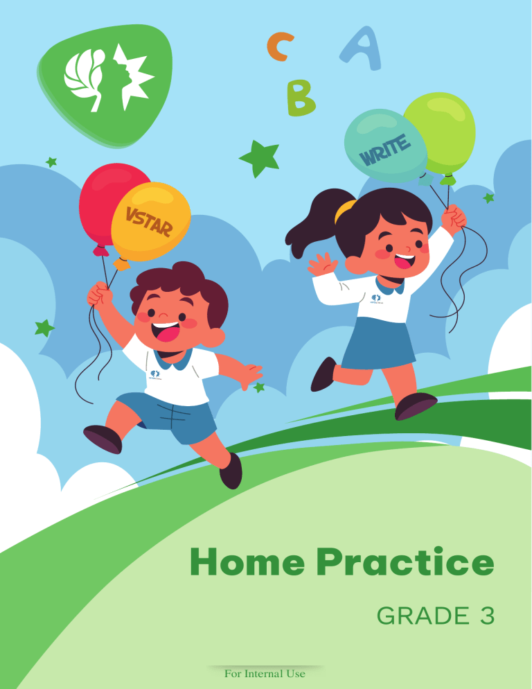 Grade 3 English Home Practice Workbook