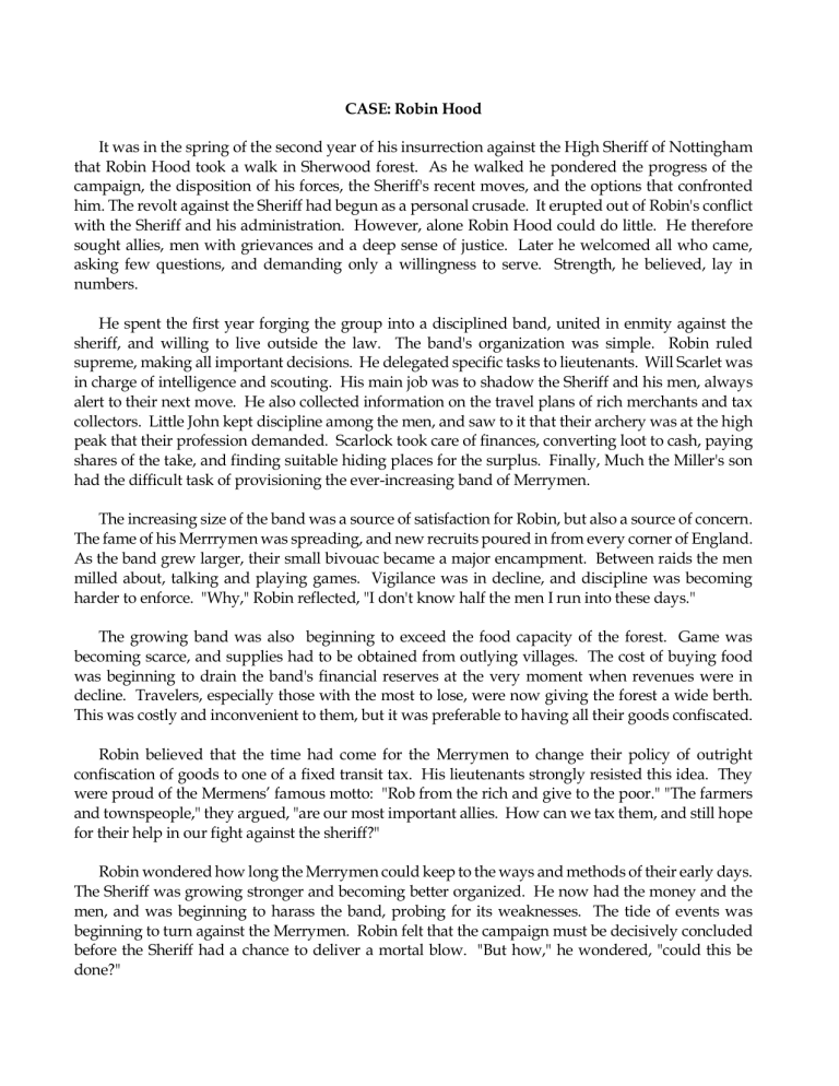 Robin Hood Case Study: Management & Strategy