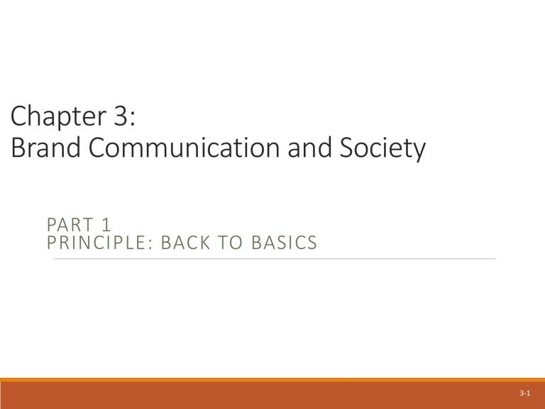 Chapter 3: Brand Communication and Society - Ethics in Advertising