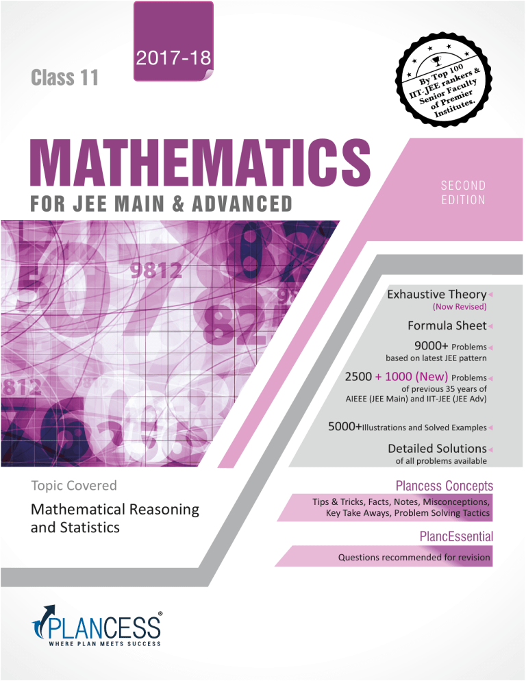 Mathematics for JEE Main & Advanced Class 11 Textbook