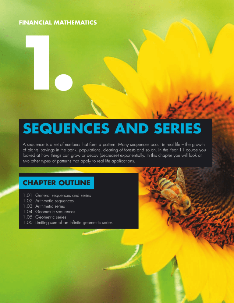 Financial Mathematics: Sequences and Series Chapter