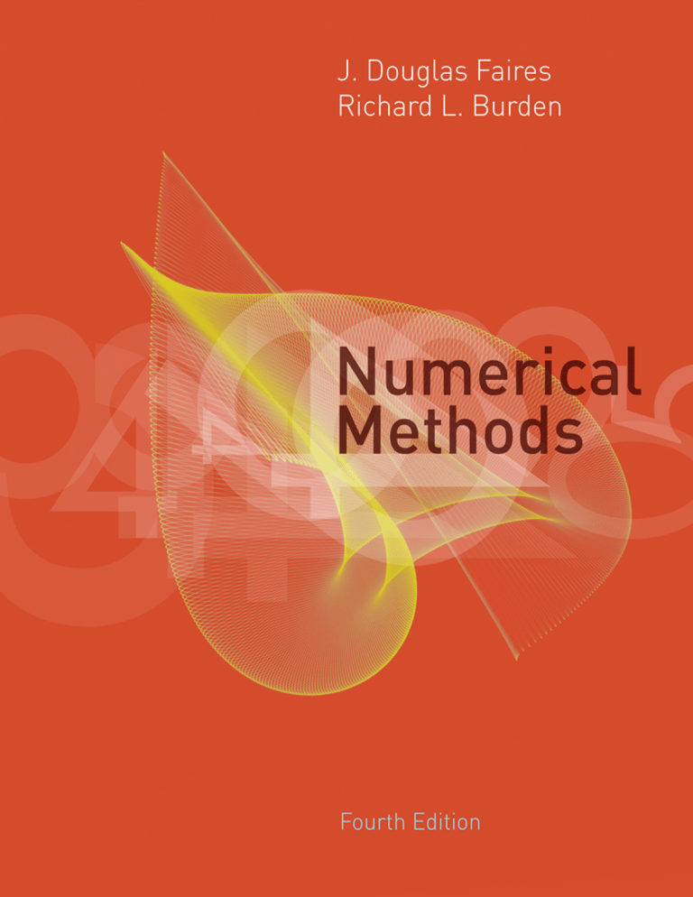 Numerical Methods Textbook by Faires & Burden (4th Ed.)