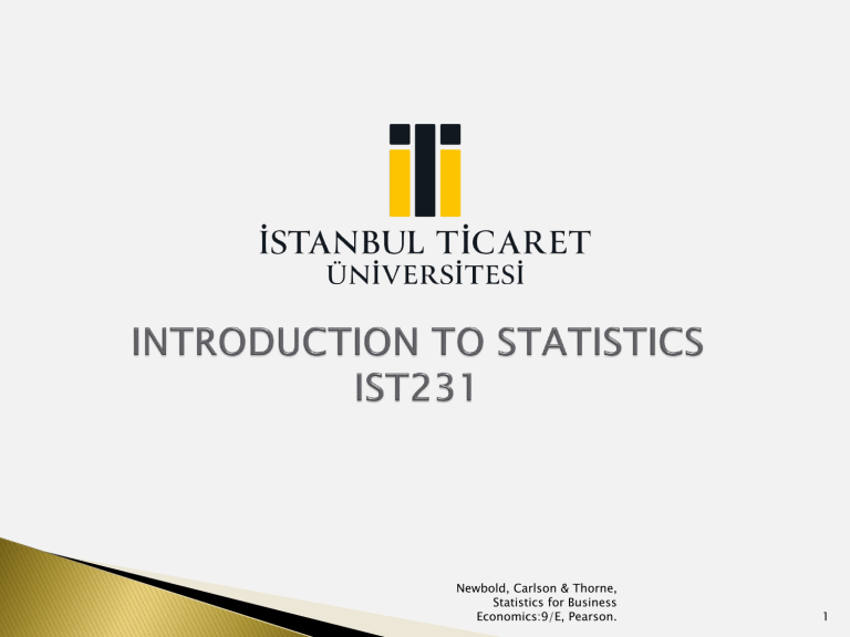 Introduction to Statistics IST231 Textbook Chapter