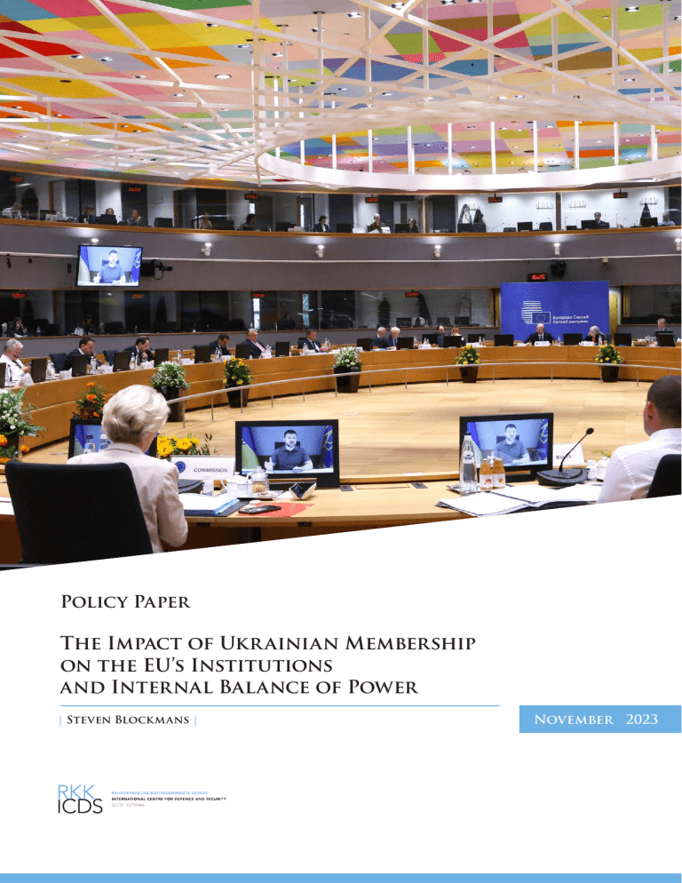 Ukrainian EU Membership Impact on Institutions & Balance of Power