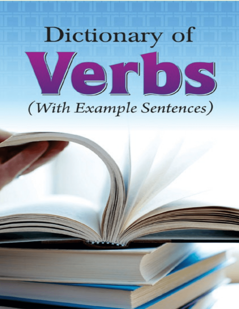 Dictionary of Verbs with Example Sentences