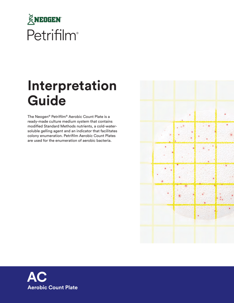 Neogen Petrifilm Aerobic Count Plate Interpretation Guide