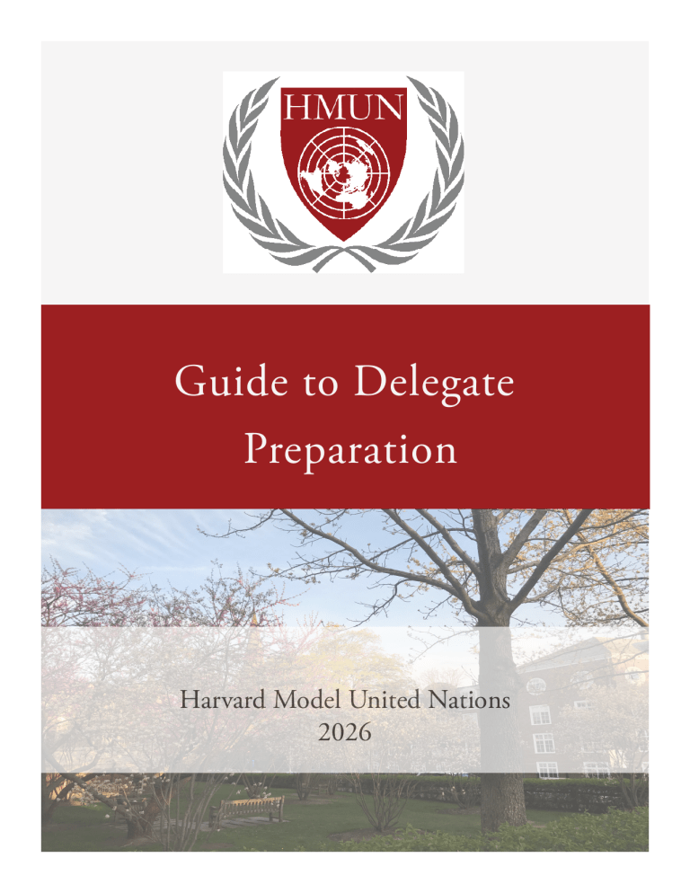 Harvard Model UN 2026 Delegate Prep Guide