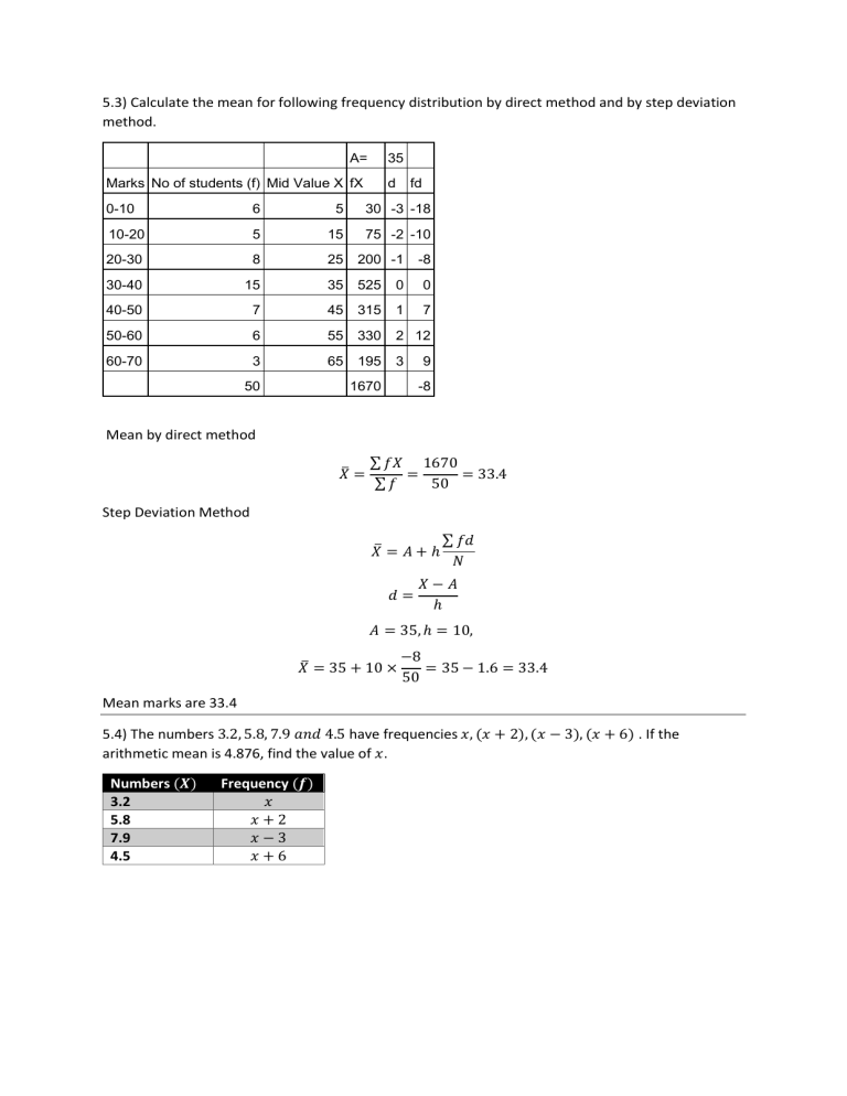 Math Statistics Problems: Mean, Median, Mode Calculations