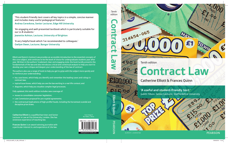 Contract Law 10th Edition Textbook