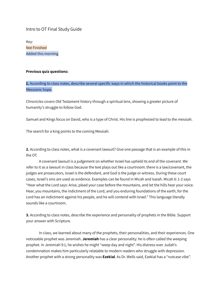 Intro to OT Final Study Guide: Quiz & Exam Questions