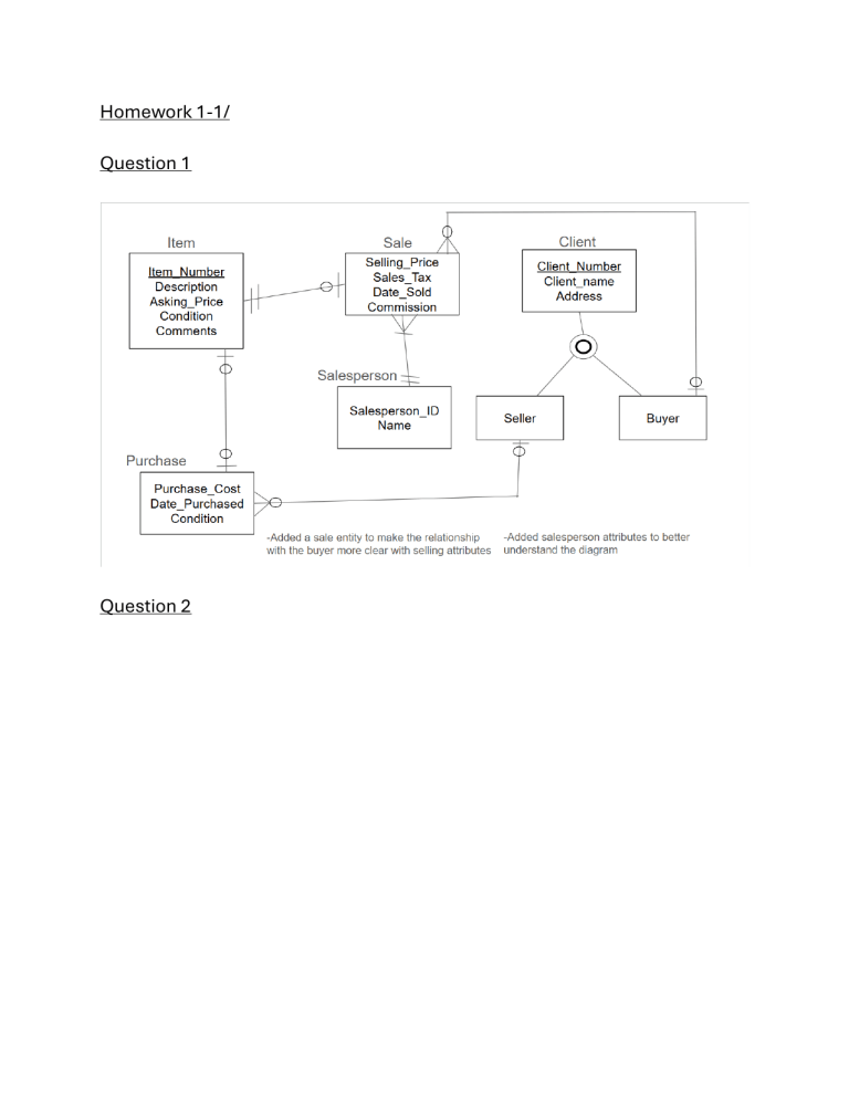 Homework 1-1: Database ERD Design Questions