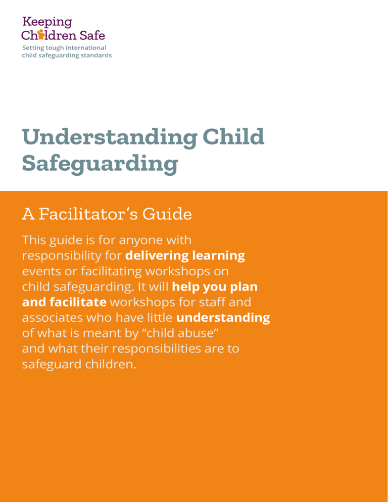 Understanding Child Safeguarding: Facilitator's Guide