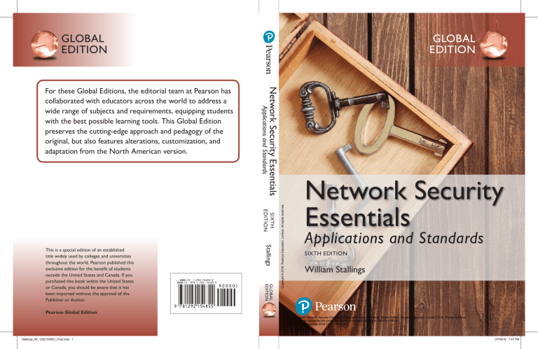 Network Security Essentials: Applications and Standards 6th Ed.