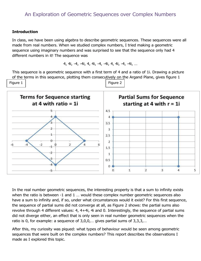 Exploring Geometric Sequences Over Complex Numbers