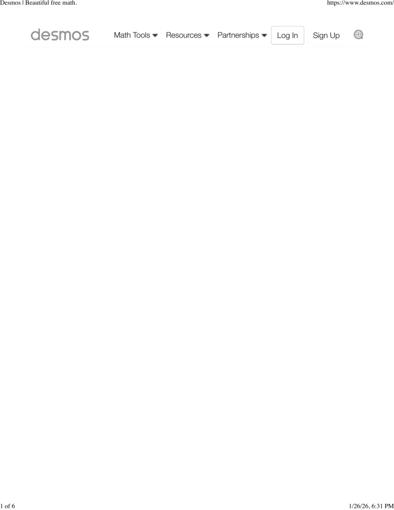 Desmos Math Tools: Free Graphing, Geometry, 3D Calculators