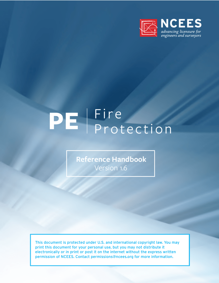 PE Fire Protection Reference Handbook - NCEES