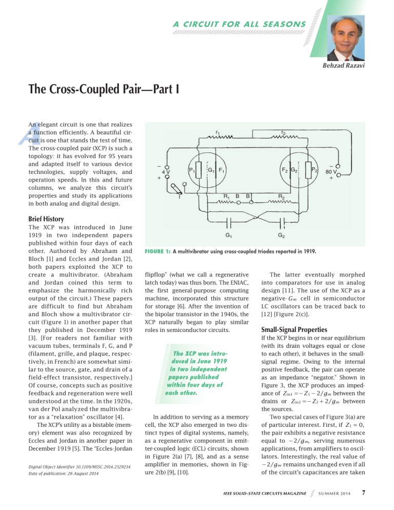 Cross-Coupled Pair Circuit Analysis: History & Properties