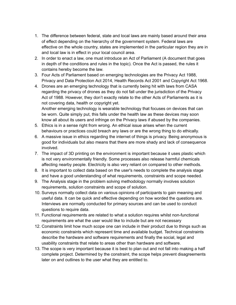 Legal & Ethical Considerations in Emerging Technologies