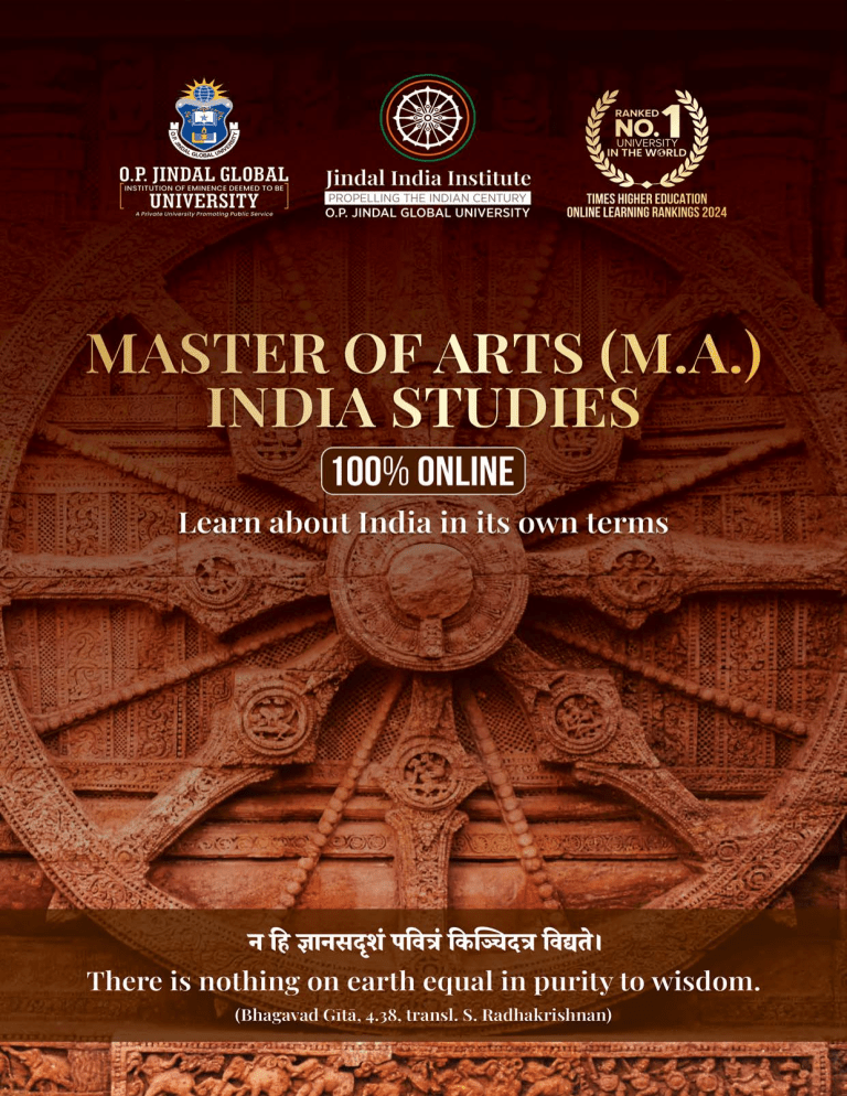 Master of Arts in India Studies | 100% Online Program