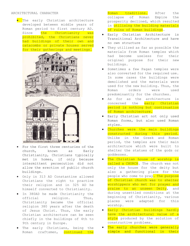 Early Christian Architecture: History & Key Features