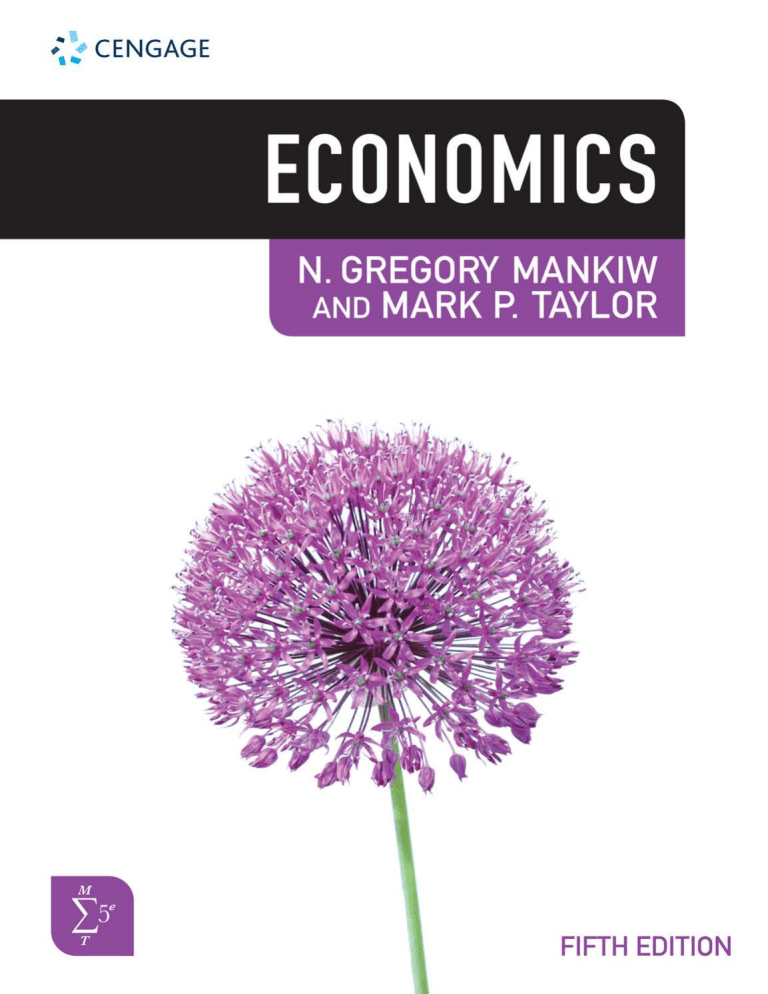 Economics 5th Edition Textbook by Mankiw & Taylor