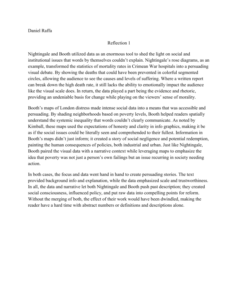 Data Visualization in Social Reform: Nightingale & Booth