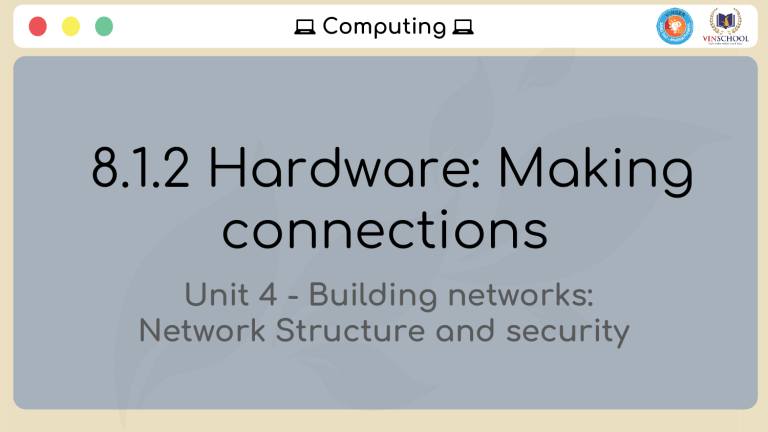 Computing Lesson: Hardware & Network Connections