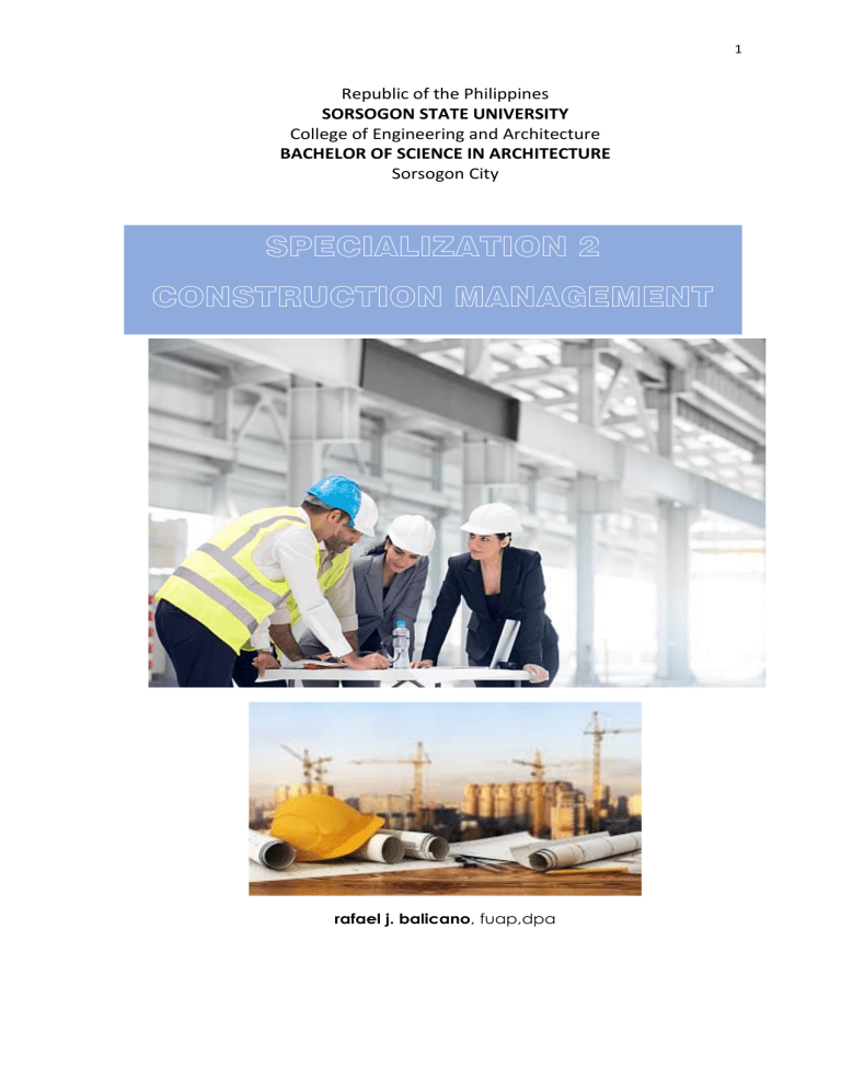 Construction Management Coursebook: CPM, PERT, Estimates