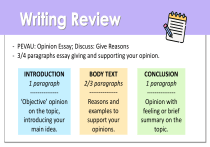 Writing Review: Opinion Essay Structure Guide