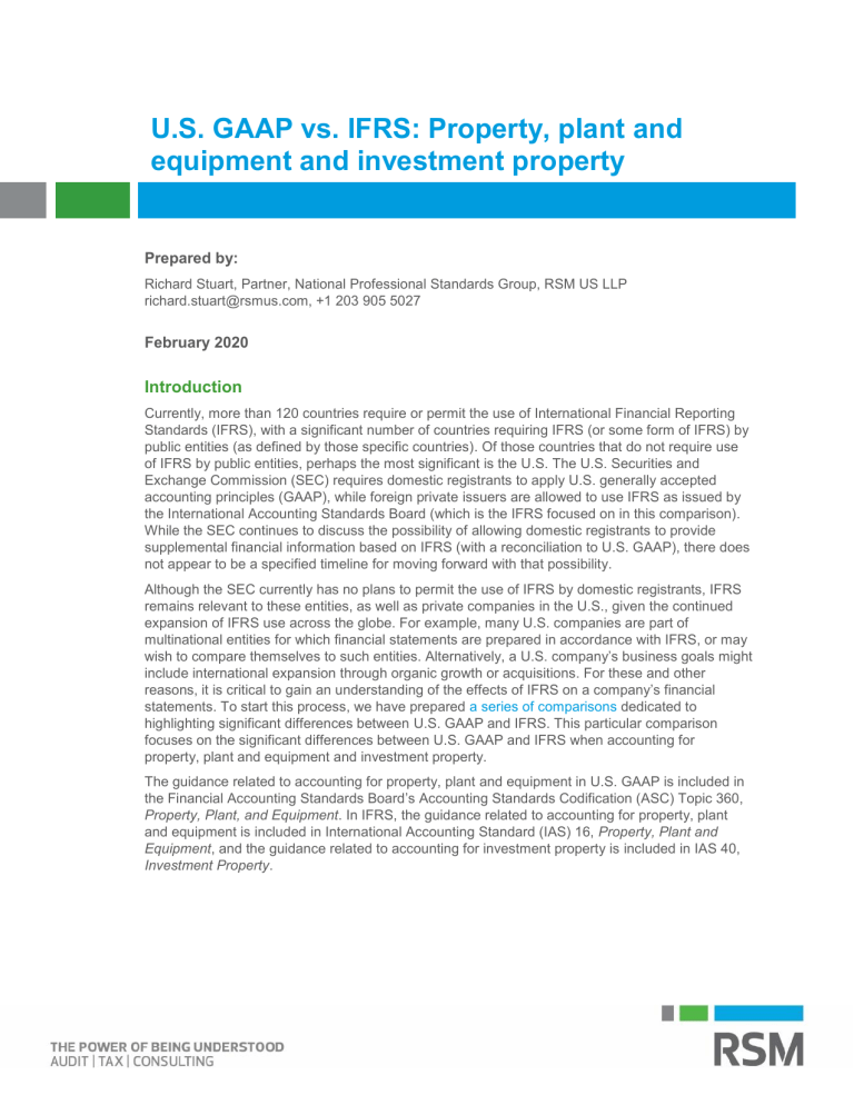 U.S. GAAP vs. IFRS: PP&E & Investment Property