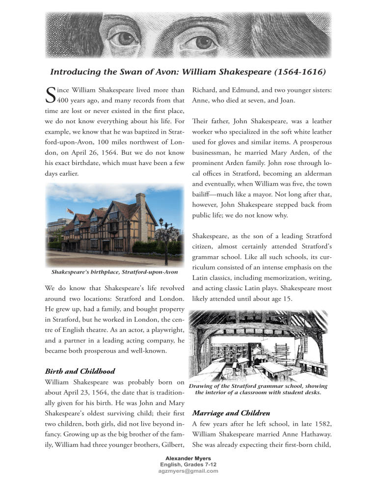 Introducing William Shakespeare: Life and Legacy