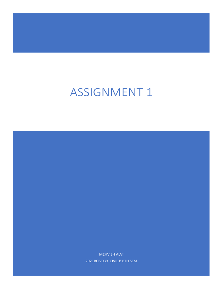 Rainwater Harvesting Assignment: Water Conservation & Chlorination ...