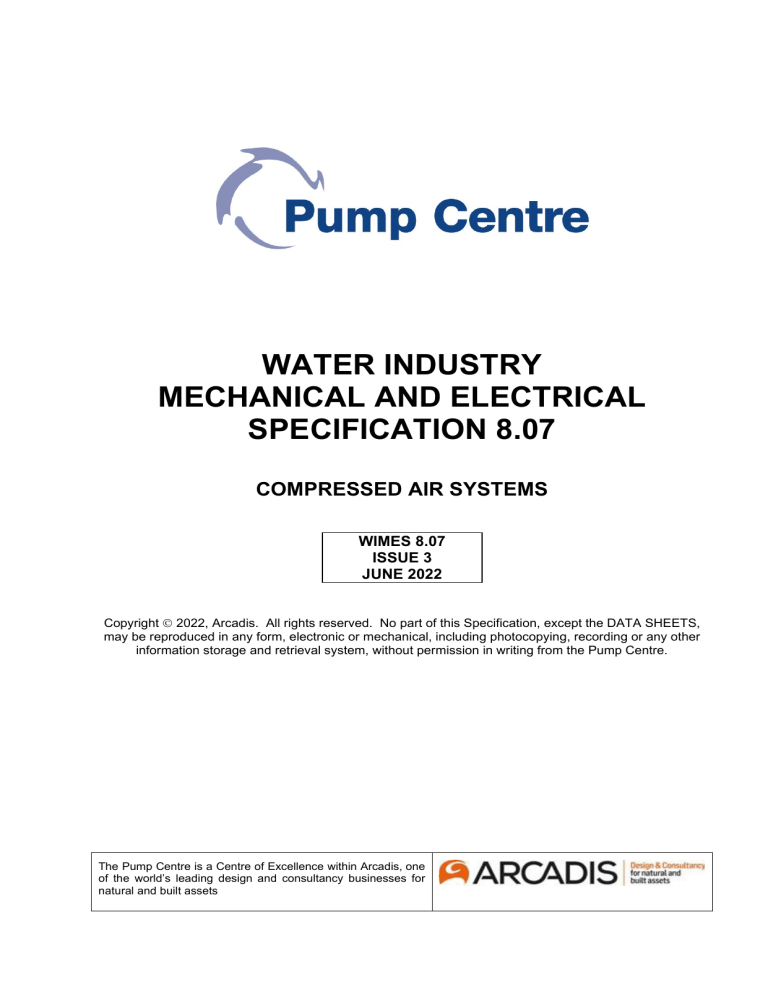 WIMES 8.07 Compressed Air Systems Specification