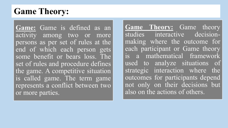Game Theory Textbook