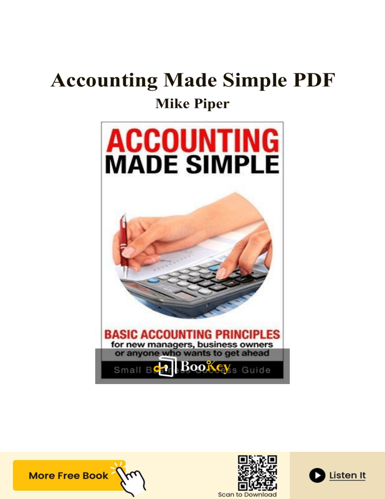 Accounting Made Simple Study Guide: Basics of Financial Accounting