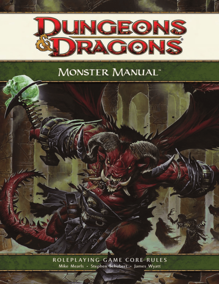 Dungeons & Dragons Monster Manual Core Rules