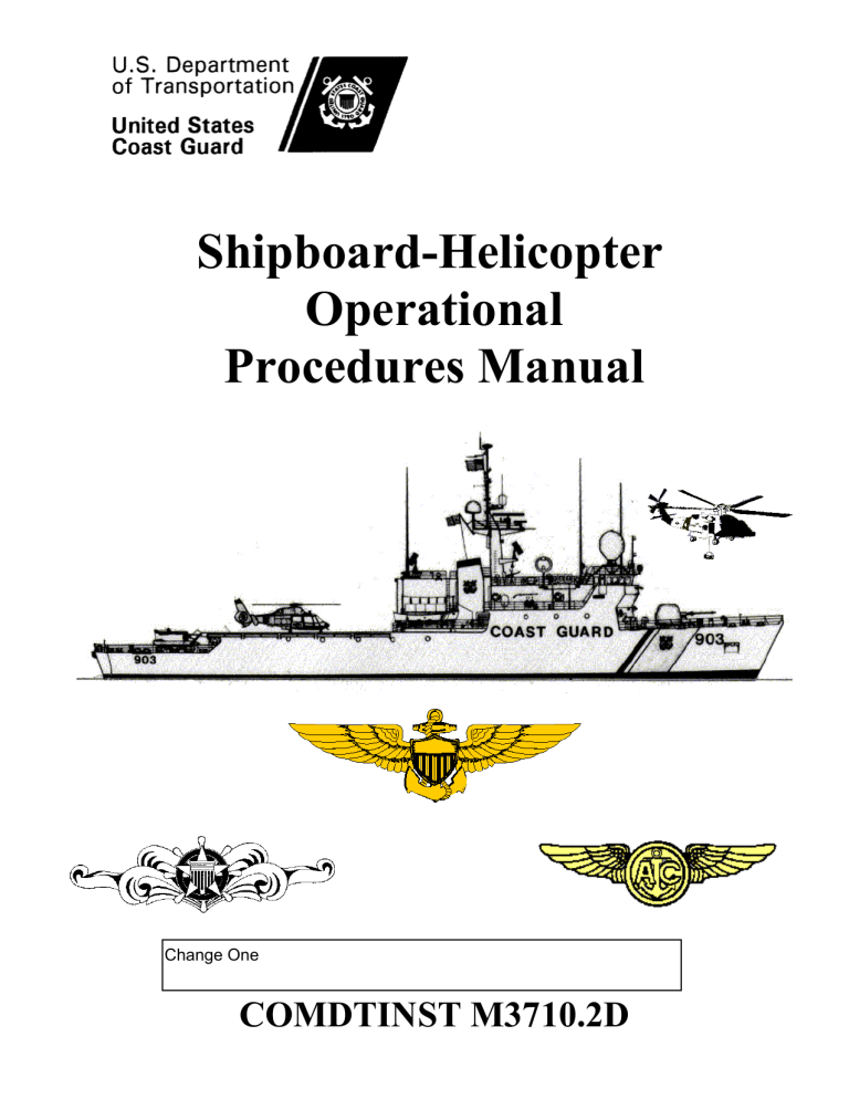 U.S. Coast Guard Shipboard Helicopter Operational Procedures Manual
