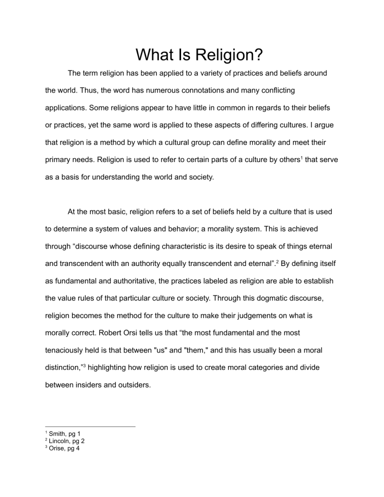 What Is Religion? Academic Definition & Analysis